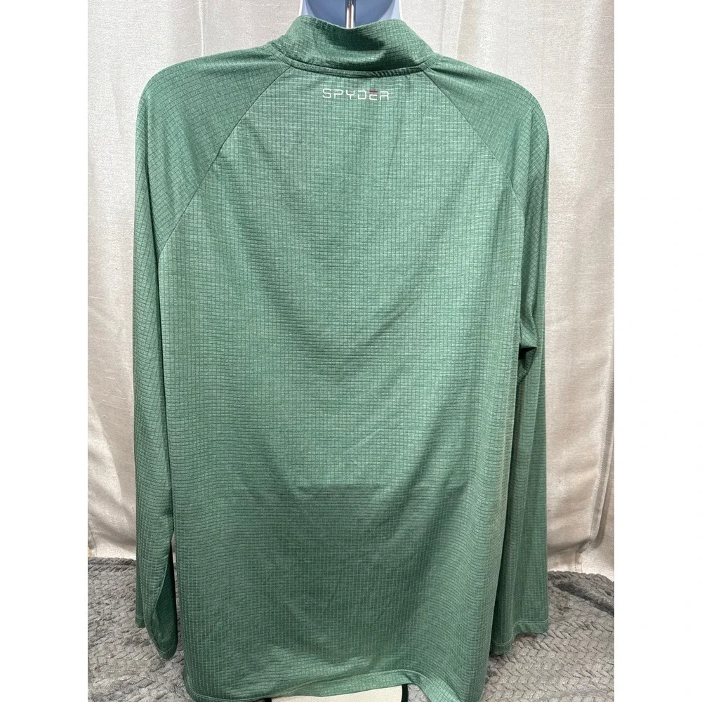 Spyder | Shirts | Spyder Active Mens Xxl Green Proweb Quarter Zip Grid ...